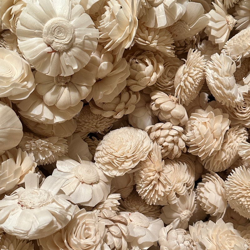 Wood Flowers - Etsy