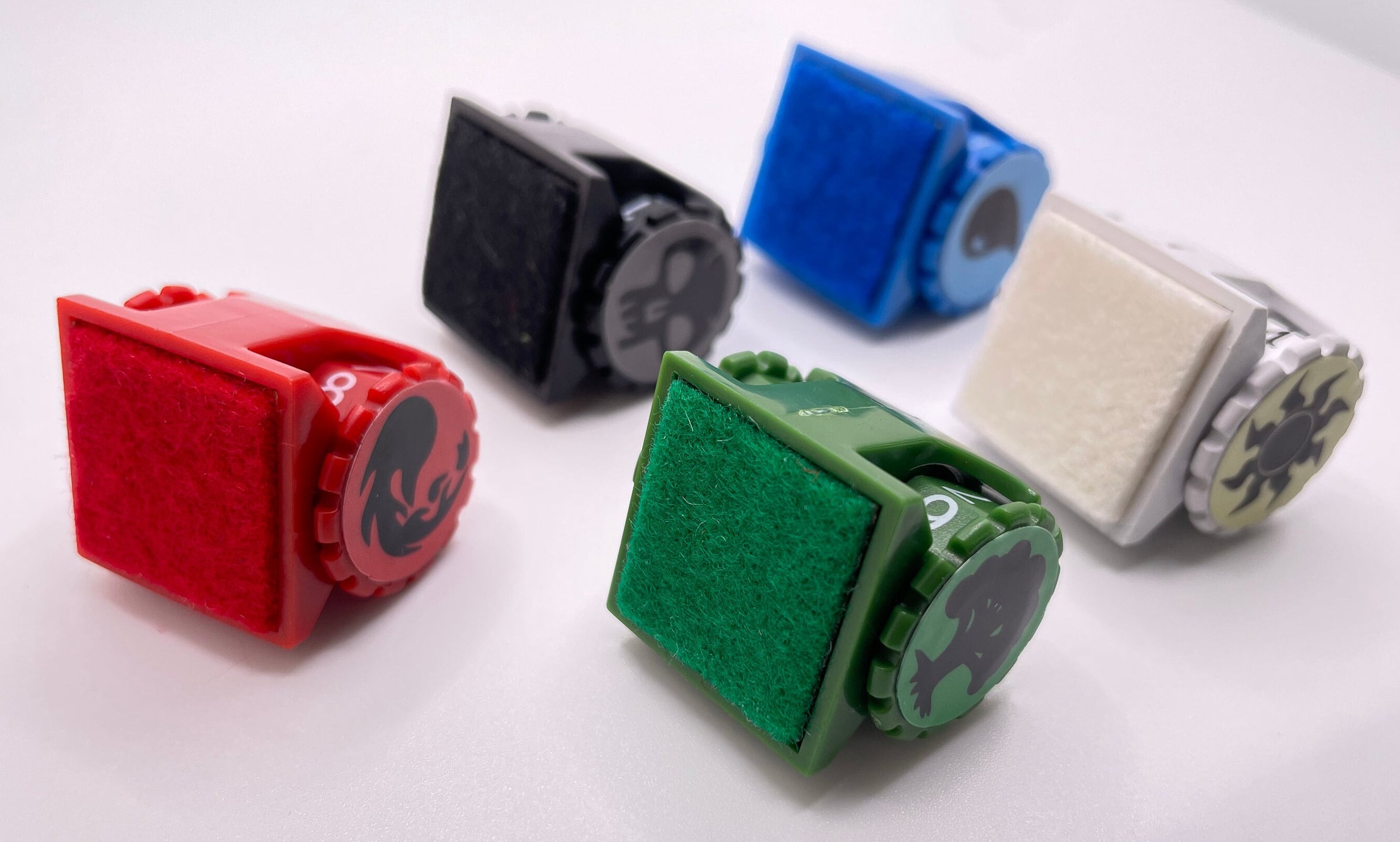WUBRG Mana Symbol Set of 5 (white, Blue, Black, Red, Green) - Etsy