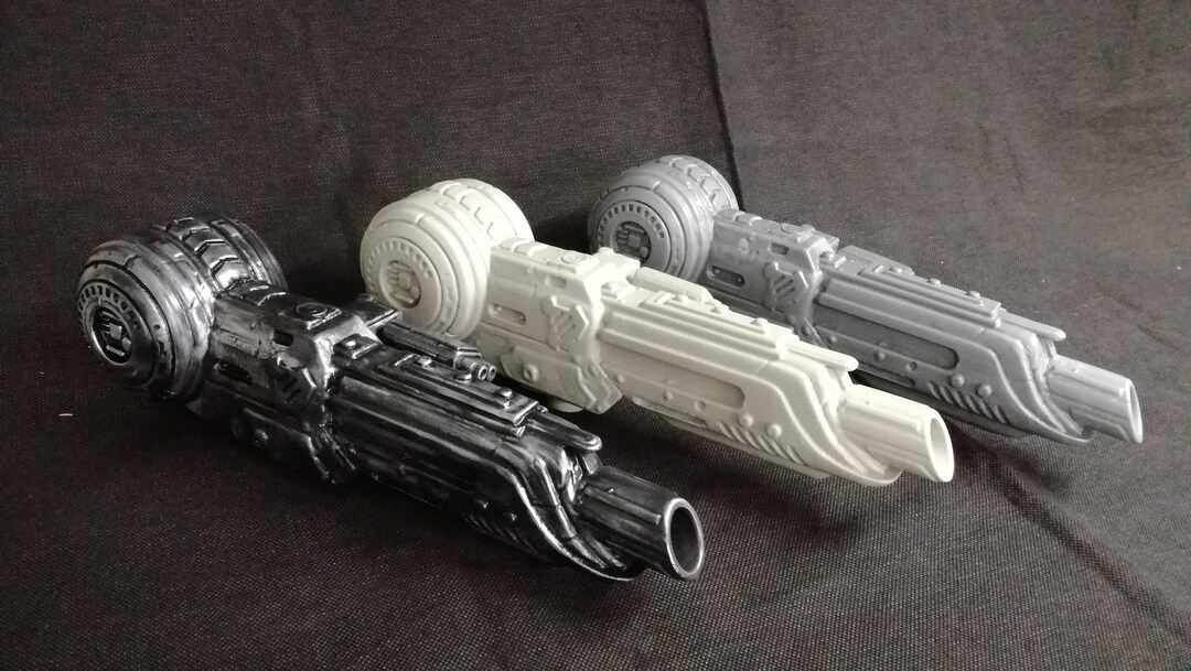 Shoulder Cannon, Painted-cold Cast-raw Cast for Cosplay, LARP, Figure 1 ...