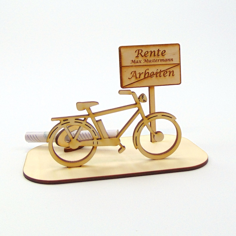 Geld cadeau damesfiets of mannen fiets voor pensioen goede | Etsy