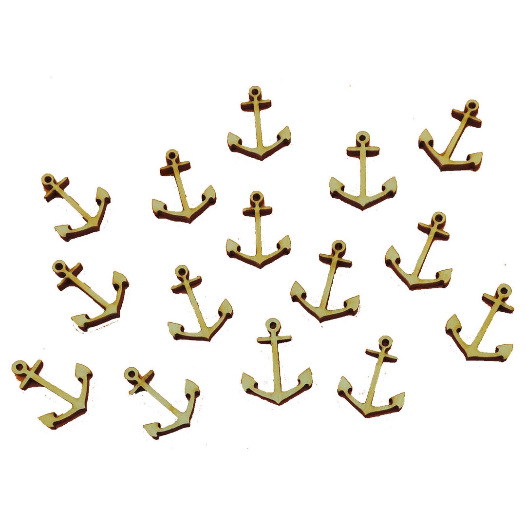 Mini Anchor 15 Pieces of Wood 20 Mm in Size - Etsy