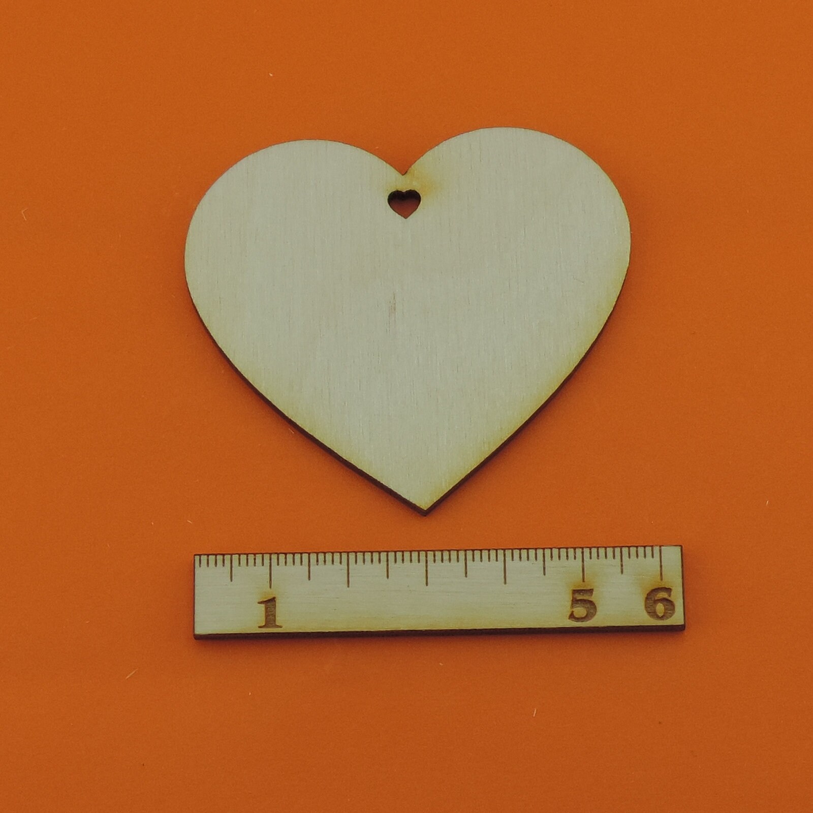 Hearts 10 pieces 6 cm with a heart hole EHL gift Deco | Etsy