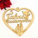 Heart 5 Years Together Wooden Wedding Newlyweds Wedding - Etsy