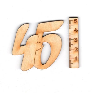 Anniversary Number 5 Cm Wood Freely Selectable 10 16 18 - Etsy
