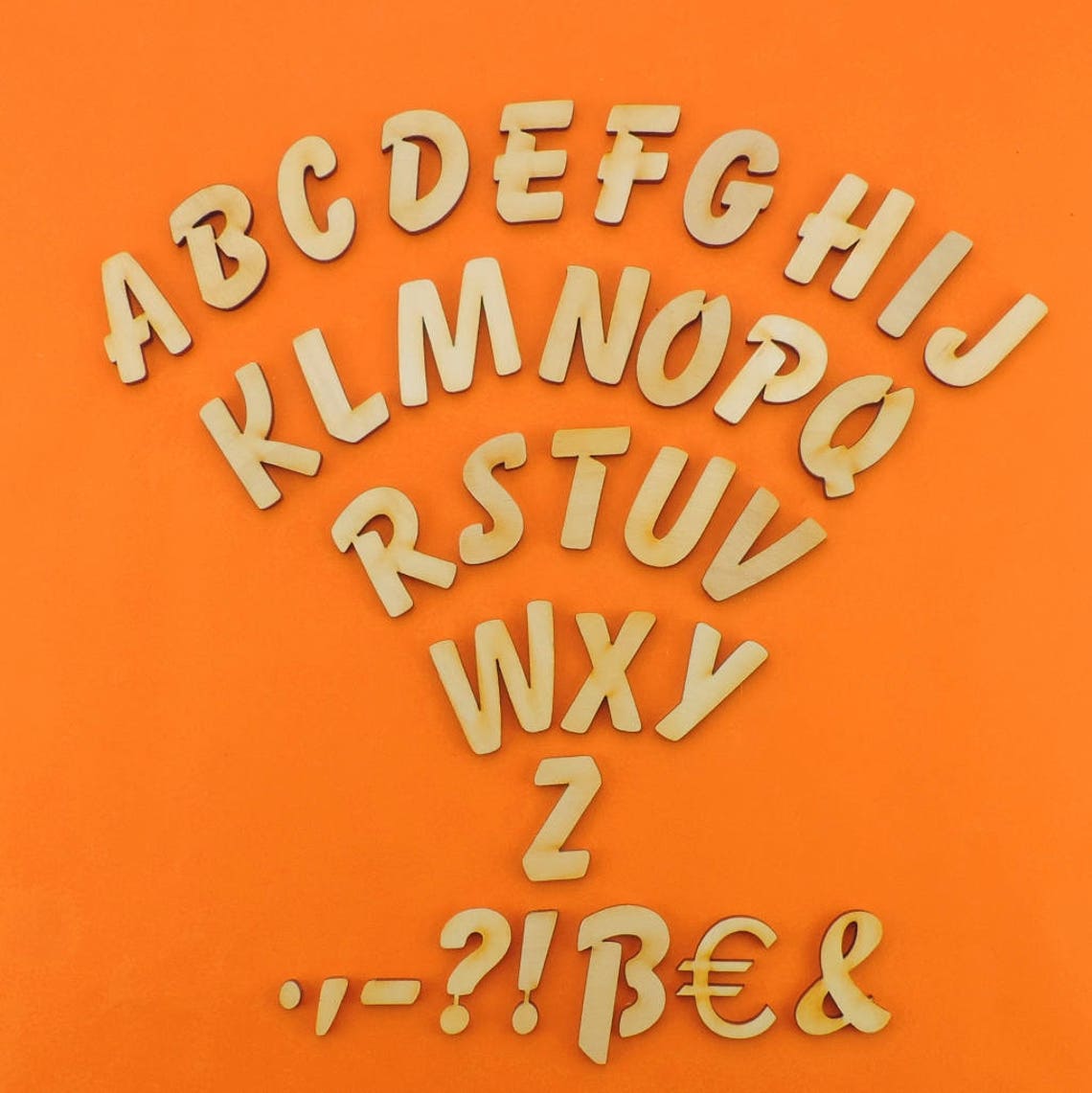 Small Wooden Letters 30 Mm, Balloon Blank to Do Handicrafts, 1,18 Inch ...