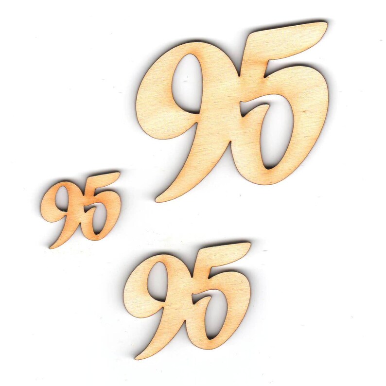 Birthday Number 95 to Put Up Wood 50 Mm - Etsy