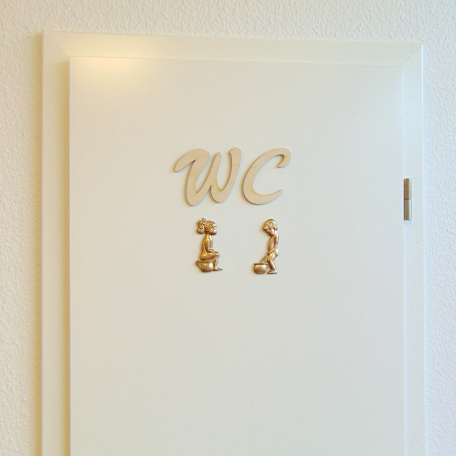 WC Wooden Letters 10 Cm Bath Decoration for Your - Etsy