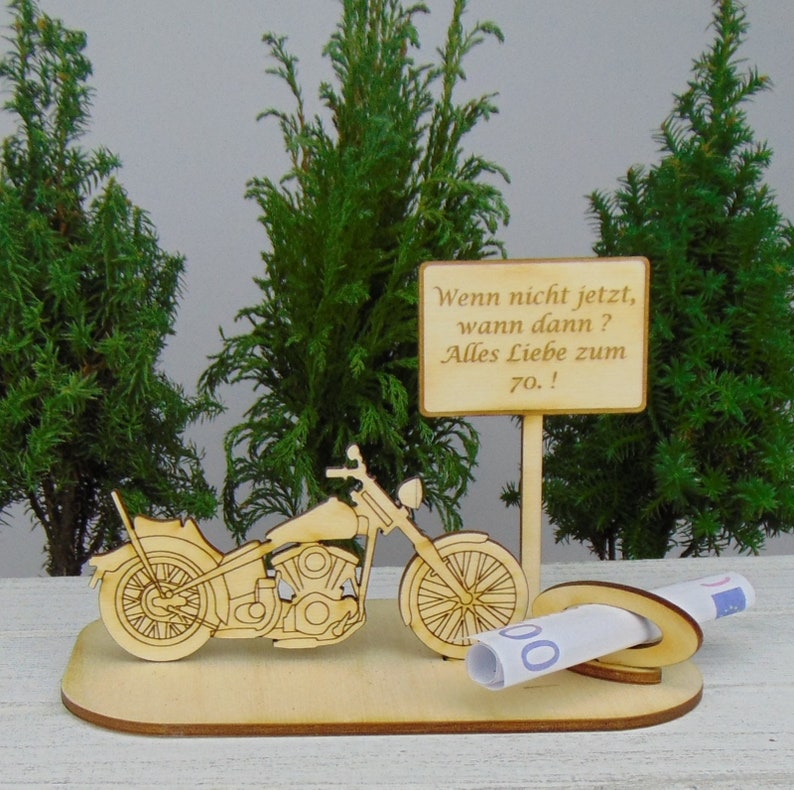 Money Gift Chopper Motorcycle Driver's License Good Ride | Etsy