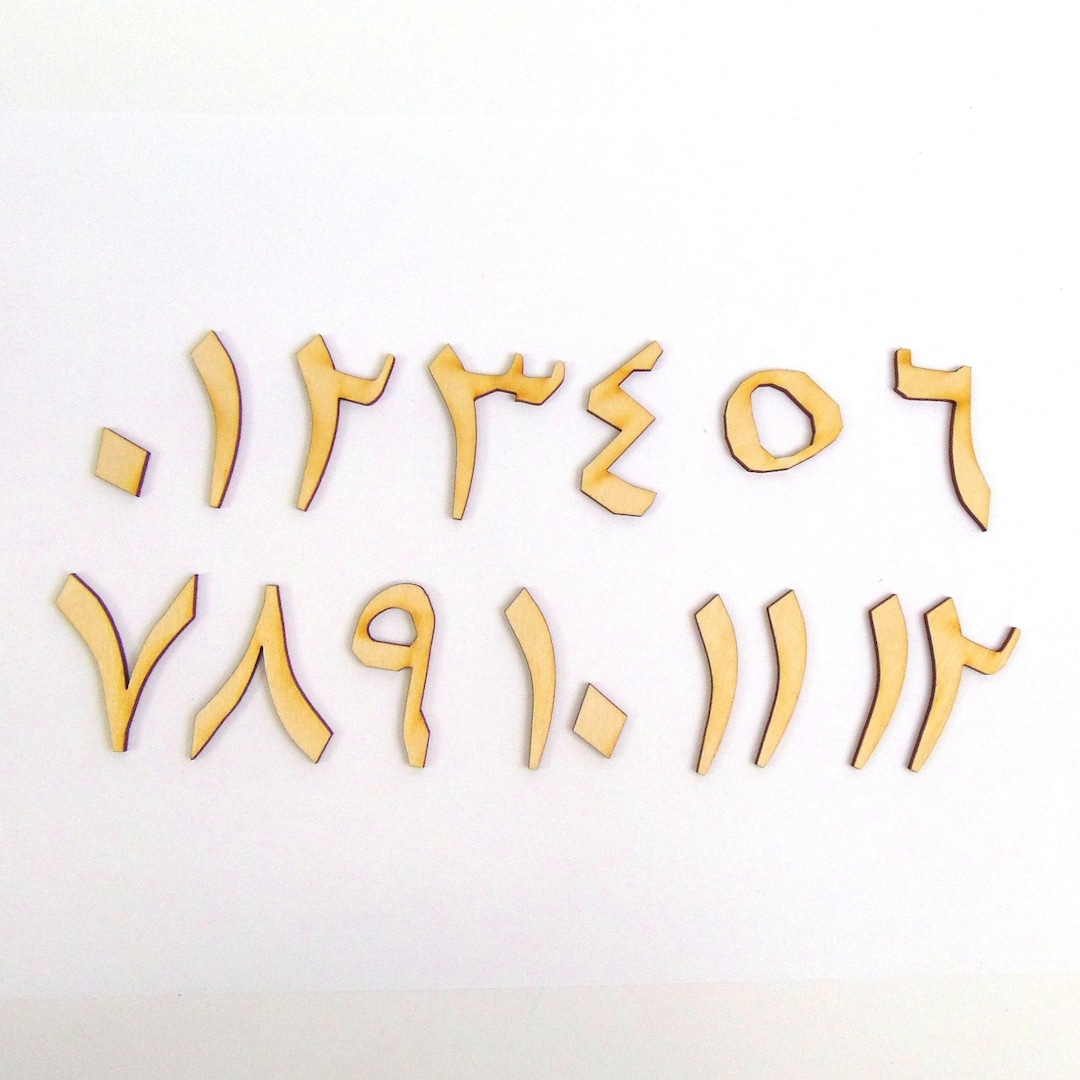 Arabic Numerals 50 Mm Large Numbers 12 Pieces in a Set Numbers Crafting ...