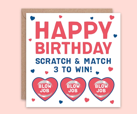 Birthday Card Scratch Card the Perfect Gift for Your | Etsy