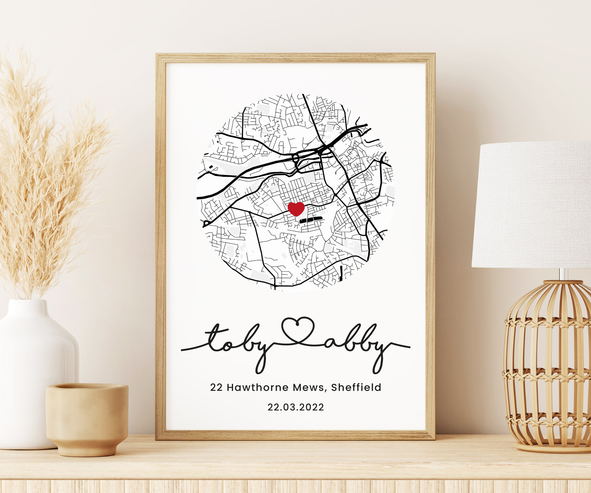 Personalised Housewarming Gift Custom First Home Map Print - Etsy