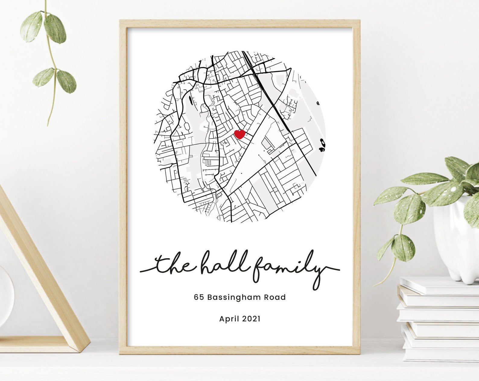 Personalised Housewarming Gift Custom First Home Map Print - Etsy UK