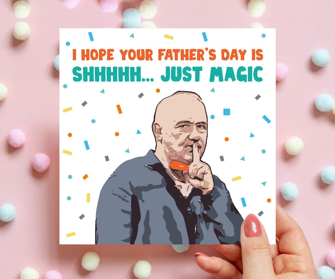 Bob Mortimer Father's Day Card, Funny Card for Dad, Last One Laughing ...
