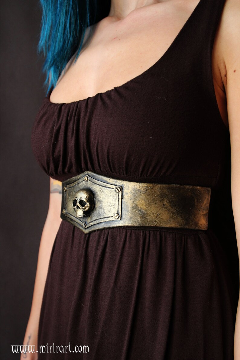 Steampunk/gothic Waist Belt With Skull. Perfect for Fantasy / | Etsy