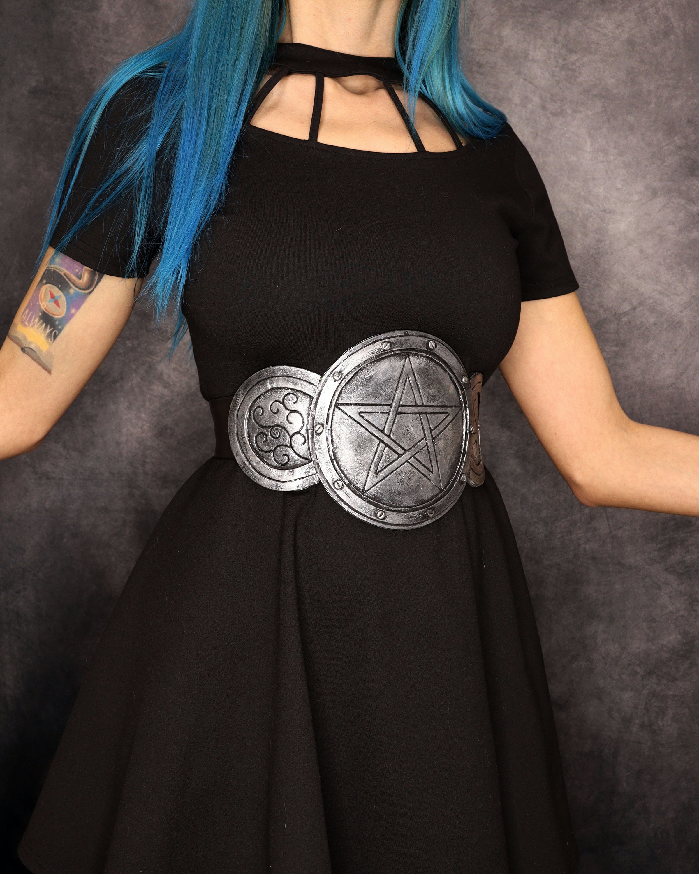 Fantasy Waist Belt / Underbust Corset Armor With Pentacle. Eva | Etsy