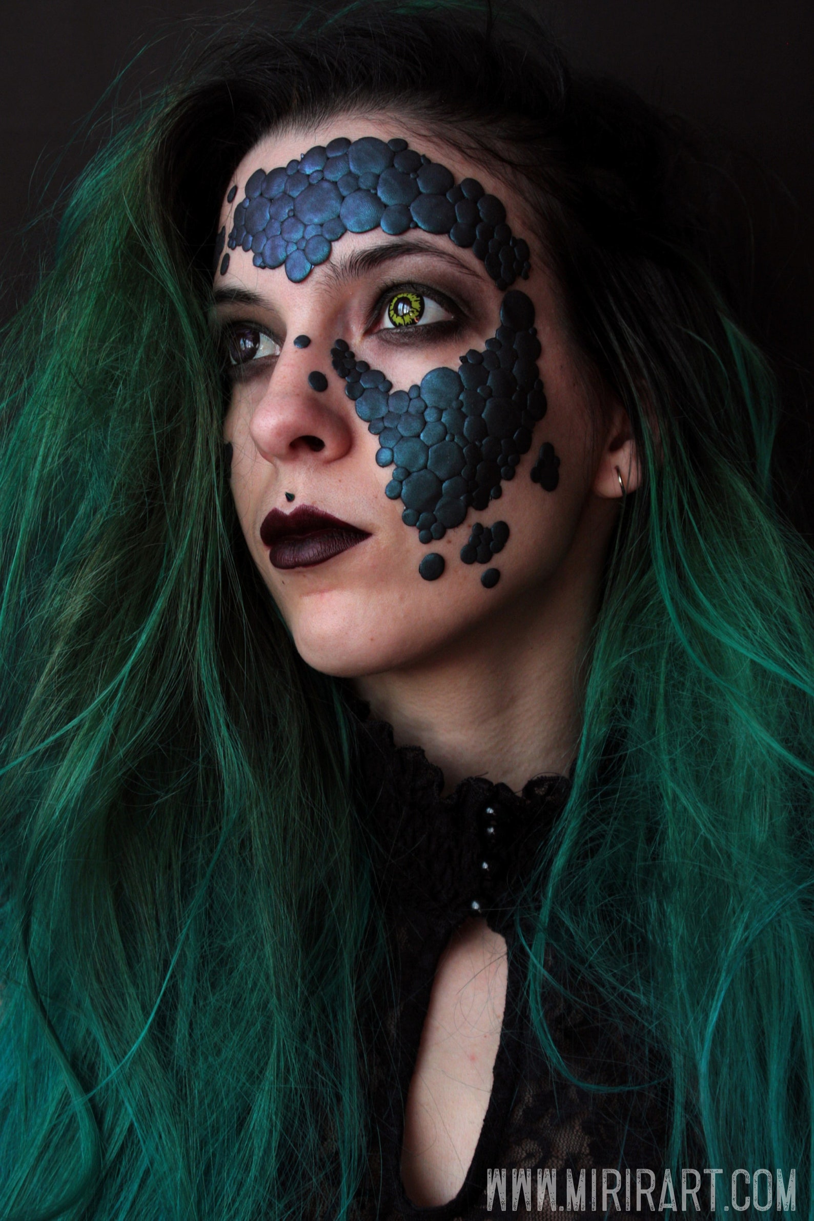 Dragon Leather / Scales Mask Mermaid Costume Fantasy | Etsy