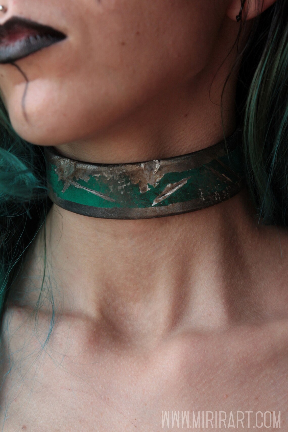 Choker Necklace Post Apocalyptic jewelry fake metal Eva foam | Etsy
