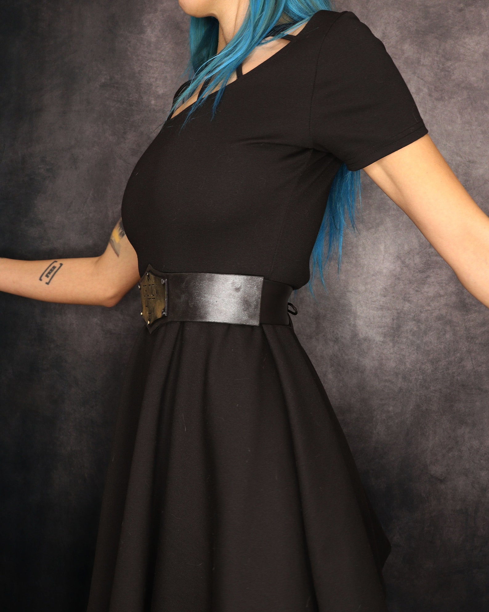 Waist Belt Post Apocalyptic CAUTION HOT Label Fake Metal Eva Foam. Larp ...