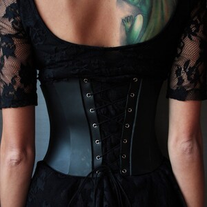 Black gothic Corset with skull in relief. THE ASTRONOMIST. | Etsy