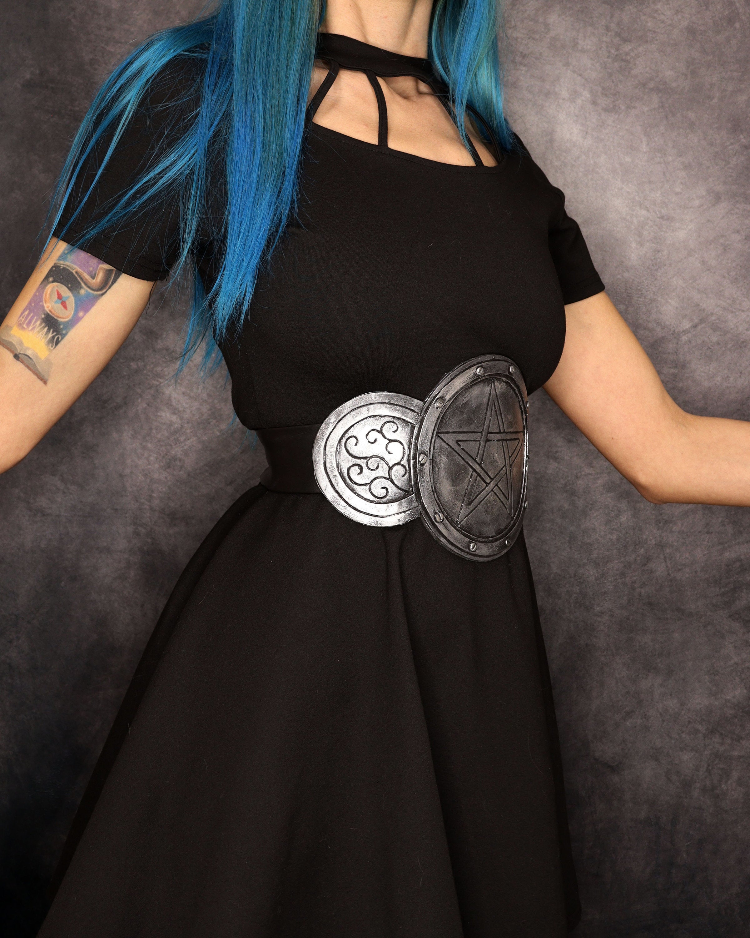 Fantasy Waist Belt / Underbust Corset Armor With Pentacle. Eva | Etsy