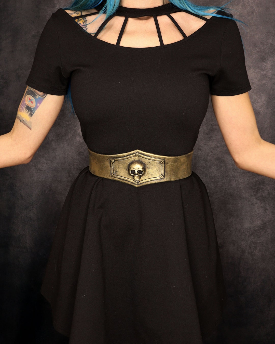 Steampunk/gothic Waist Belt With Skull. Perfect for Fantasy / Steampunk ...
