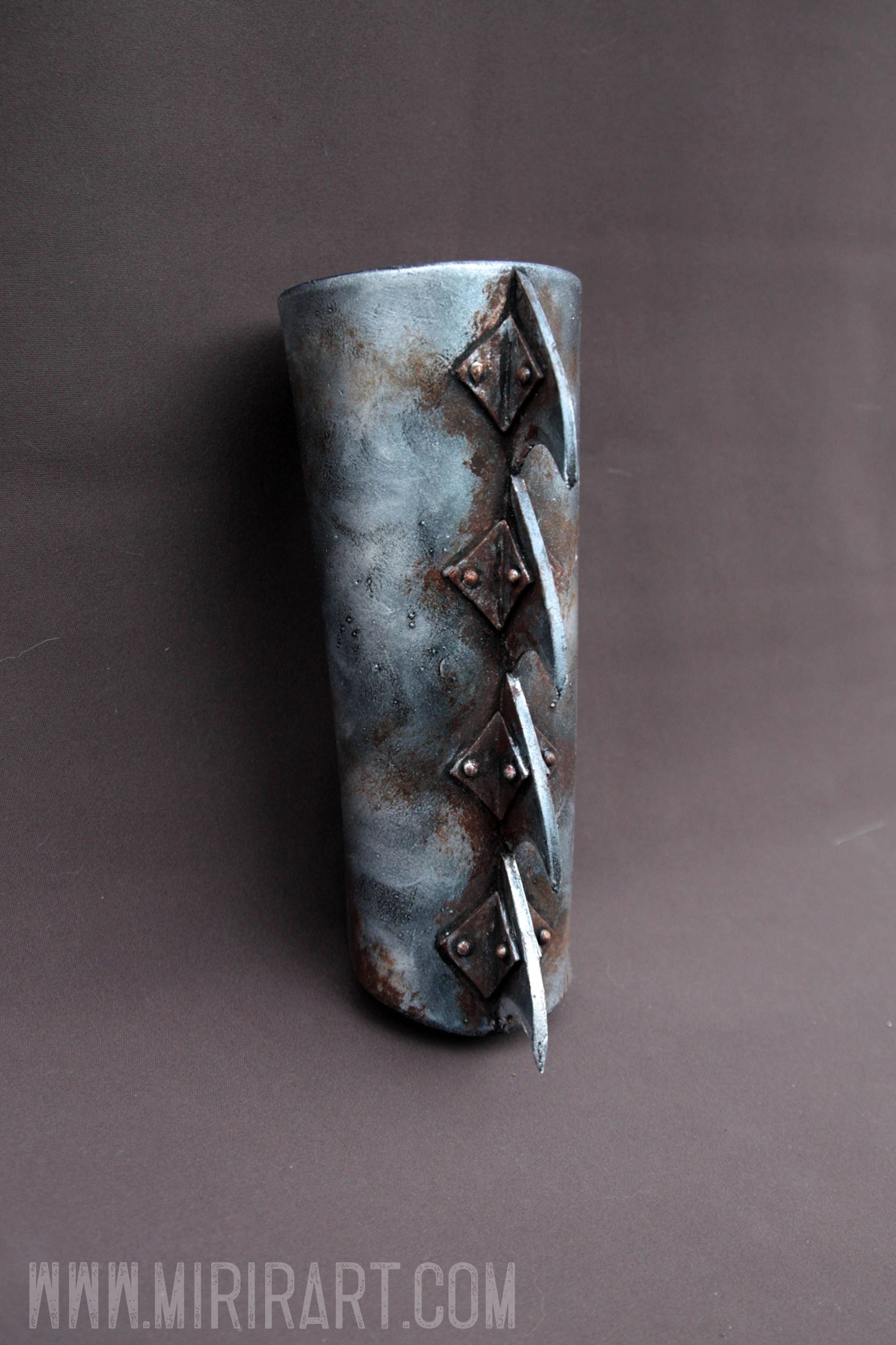 Post apocalyptic bracer / wristband. armor like fake metal | Etsy