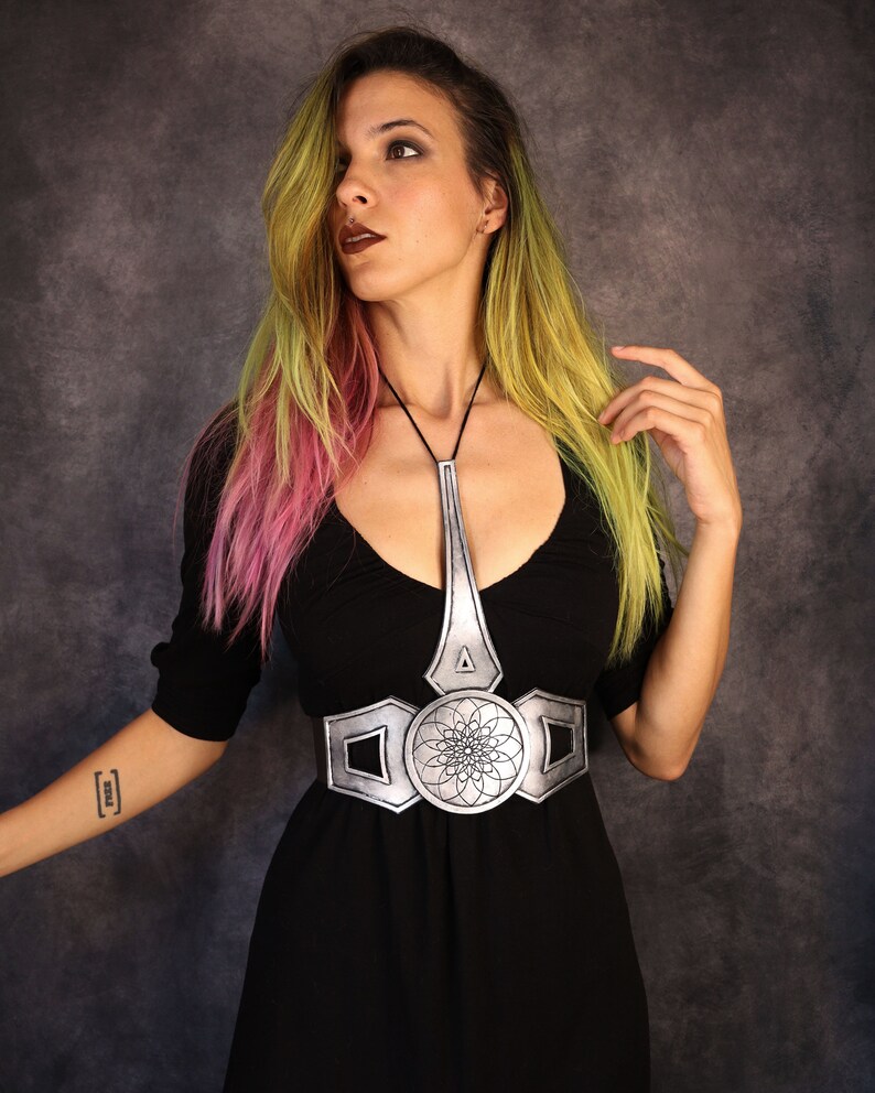NEFERTARI Futuristic Harness With Adjustable Waist Belt. Made - Etsy