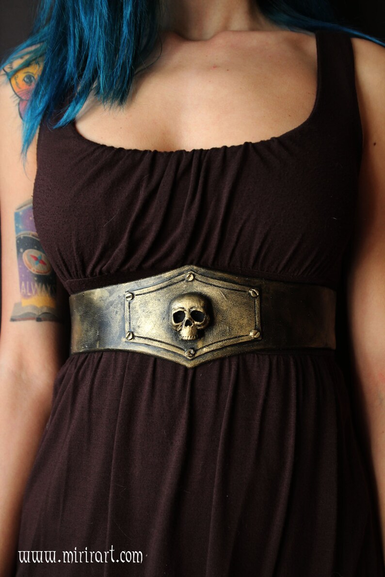 Steampunk/gothic Waist Belt With Skull. Perfect for Fantasy / | Etsy