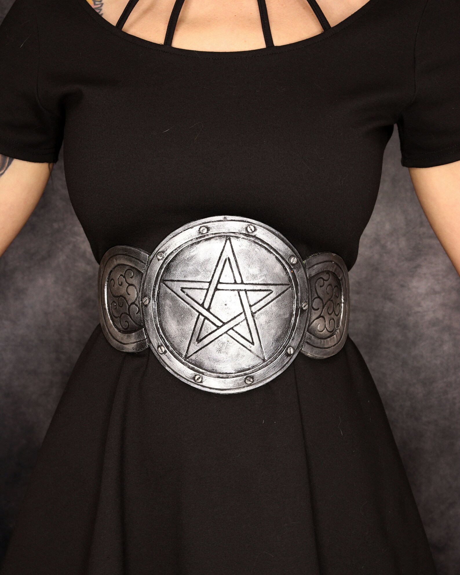 Fantasy Waist Belt / Underbust Corset Armor With Pentacle. Eva | Etsy