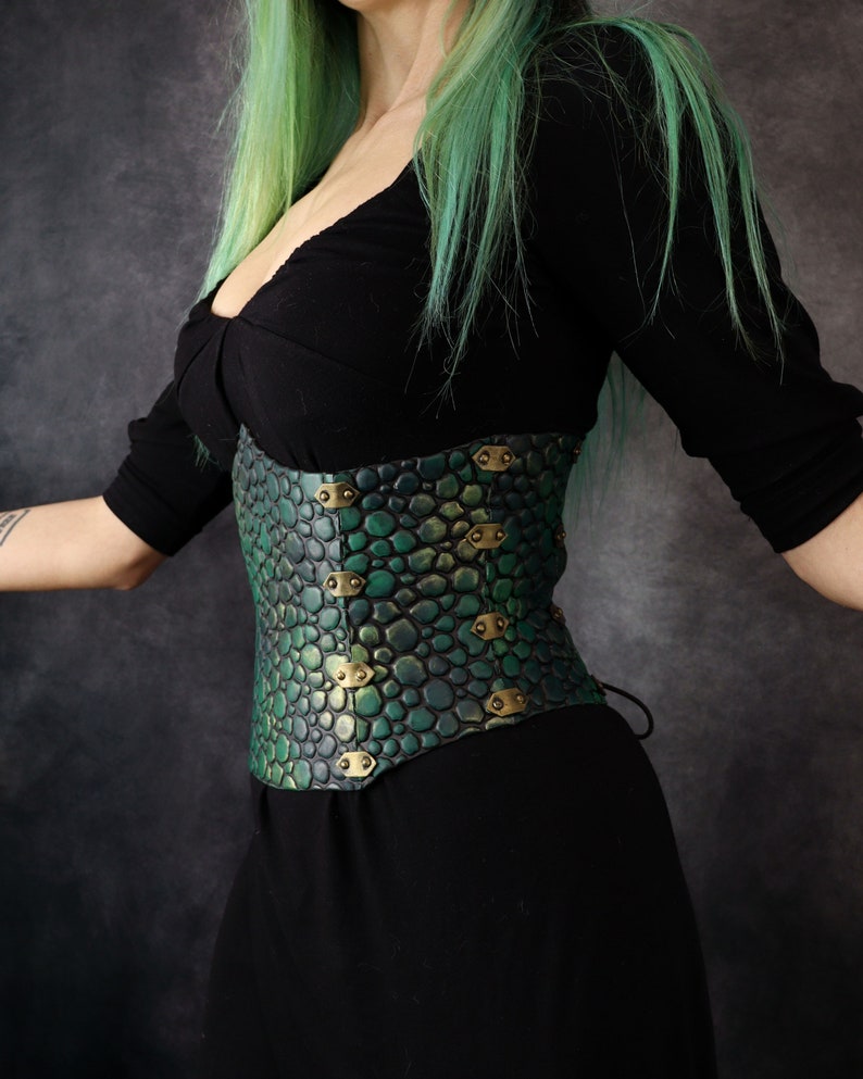 Dragon Leather Corset Made With Eva Foam For Fantasy Costumes Custom