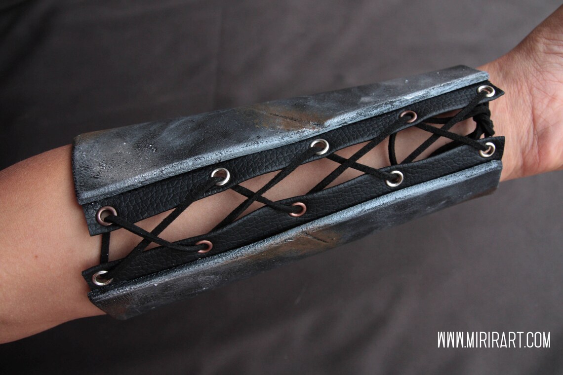 Post Apocalyptic Bracer / Wristband. Armor Like Fake Metal - Etsy