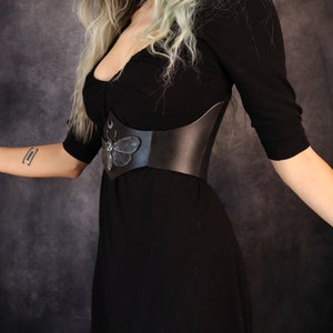 Underbust Corset/waist Cincher Gothic, Vampire, Alternative, Moon Moth ...