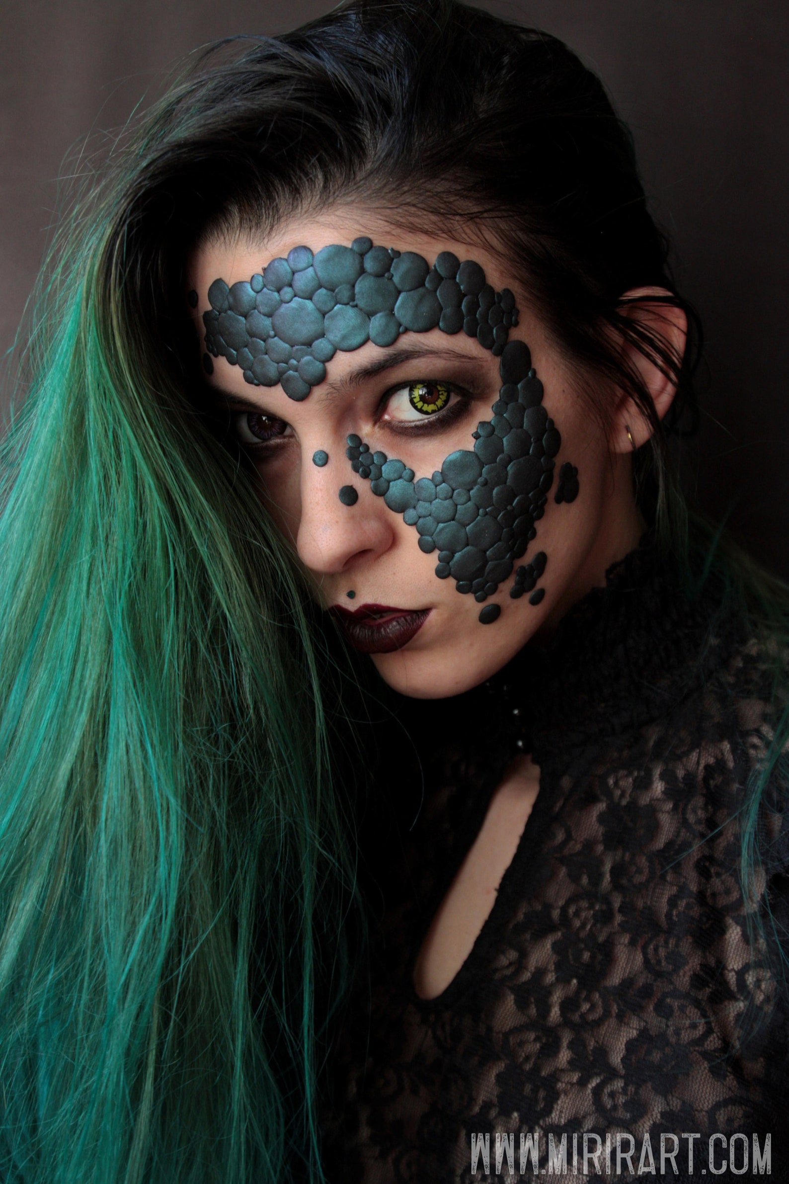 Dragon Leather / Scales Mask Mermaid Costume Fantasy | Etsy