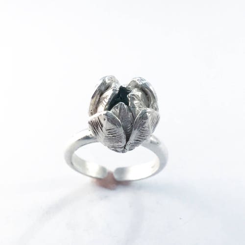 Exquisite Tulip Ring Silver Tulip Ring Flower Ring Tulip - Etsy