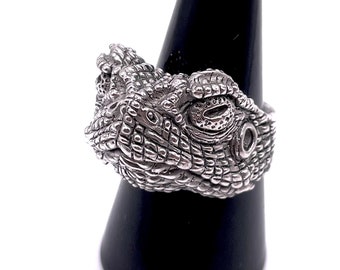 Frog Engagement Ring Frog Ring White Gold Toad Ring Toad Engagement ...