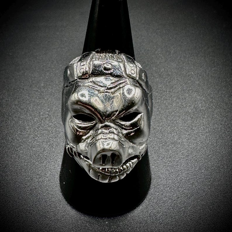 Slipknot Ring – Paul Gray Mask Ring – Heavy Metal Fan Jewelry ...
