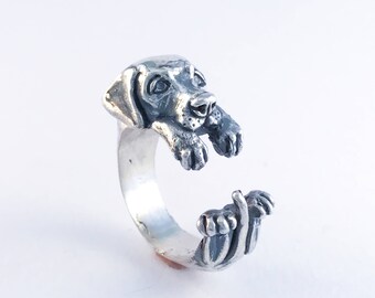 Labrador Ring. Silver Satin Finish - Etsy