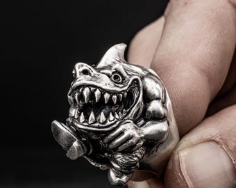 1994 Street Shark STREEX Rubber Hand Puppet. Street Wise Designs VERY ...