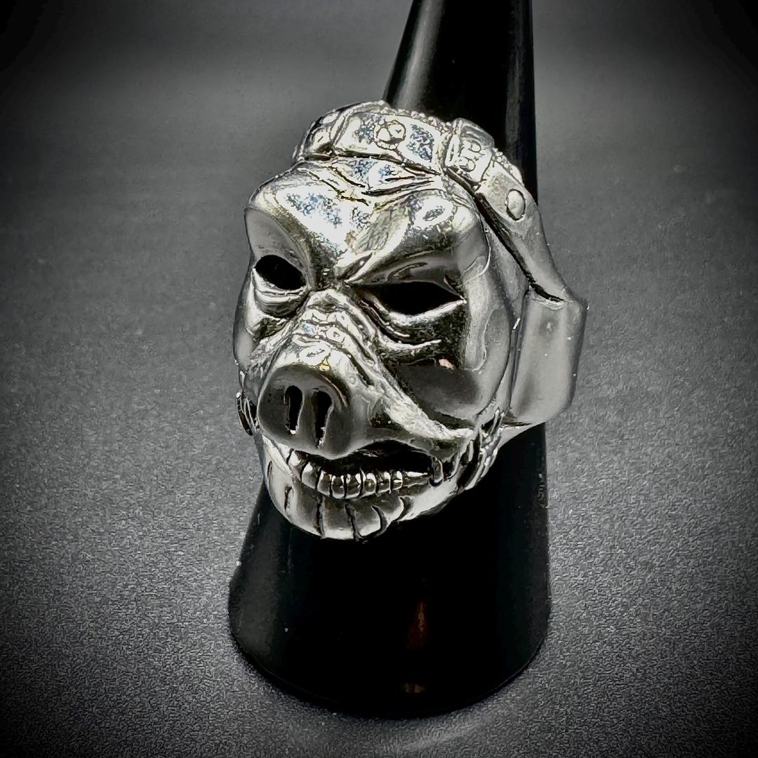 Slipknot Ring – Paul Gray Mask Ring – Heavy Metal Fan Jewelry ...