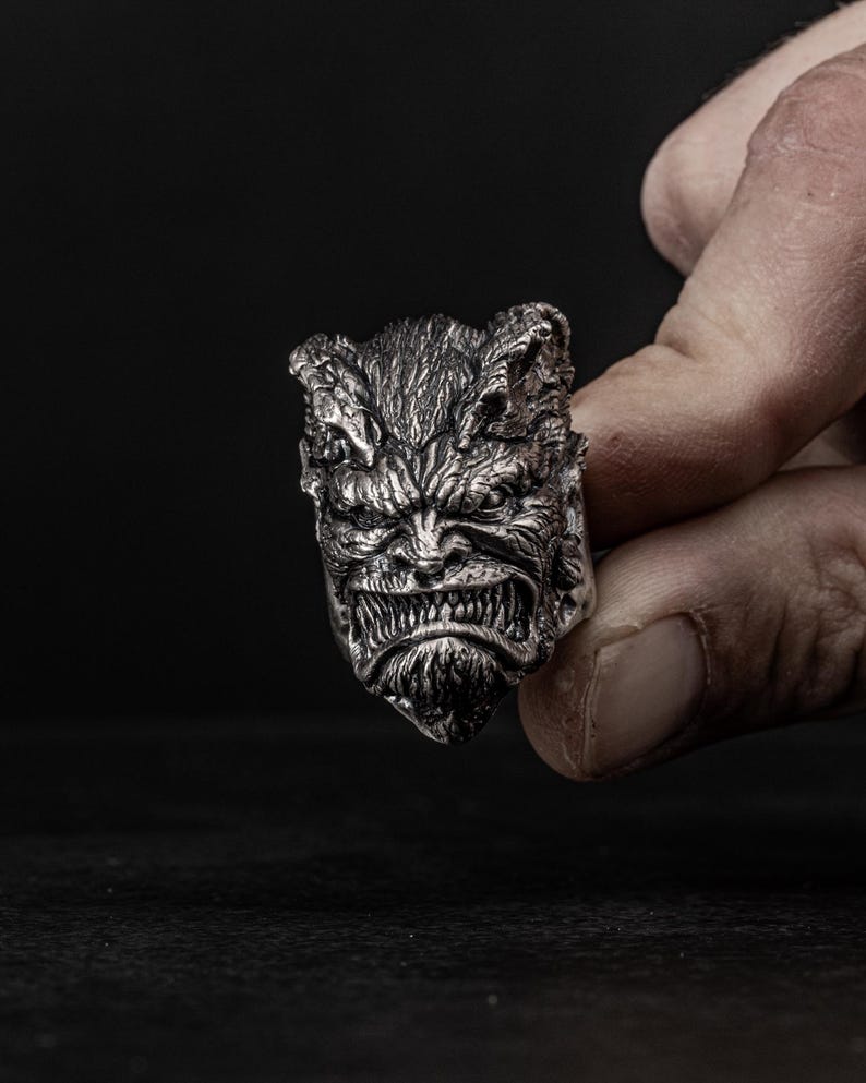 God of Fire - Final Fantasy VII Ring - Ifrit Jewel - Gamer Jewelry ...