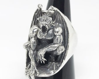 Gargoyle Ring - Etsy
