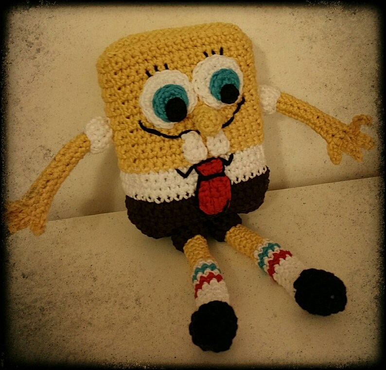 Crochet Spongebob Squarepants - Etsy