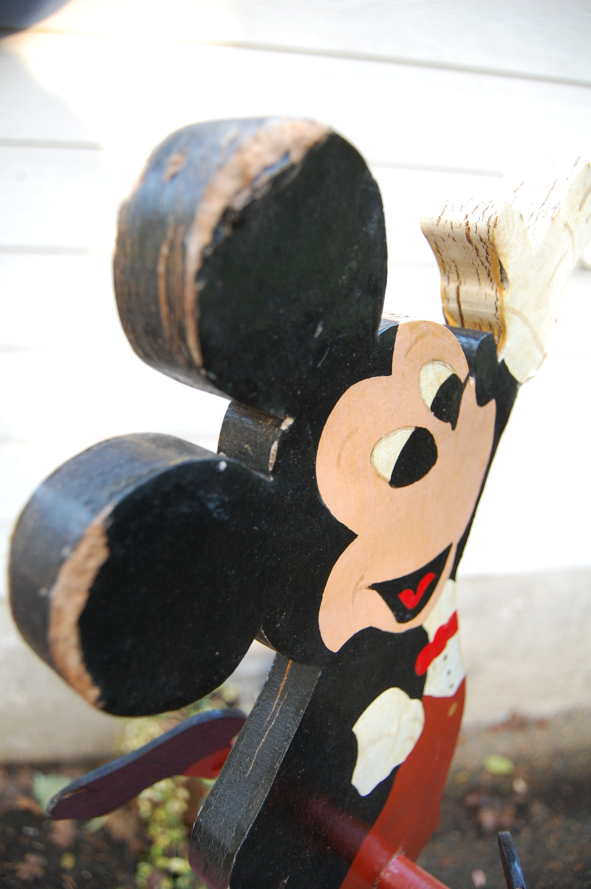 Vintage Mickey Mouse Folk Art Whirligig Wind Spinner - Etsy