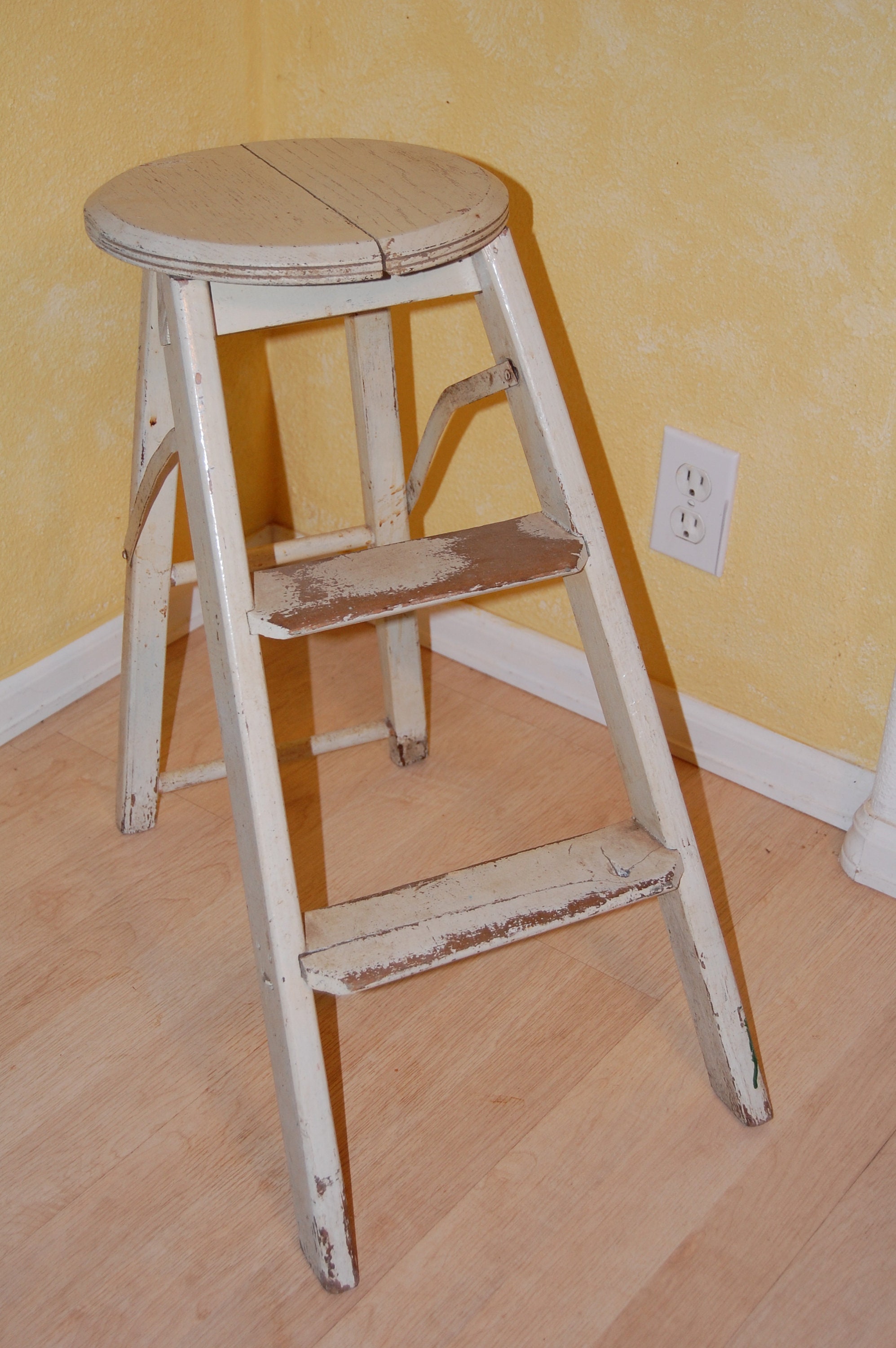 Vintage Farm Kitchen Fold-up Step Stool - Etsy
