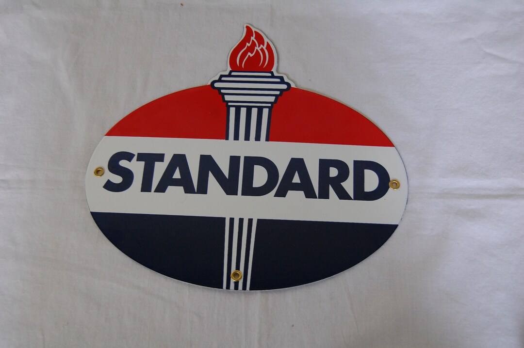 Vintage Replica Standard Oil Porcelain Sign - Etsy
