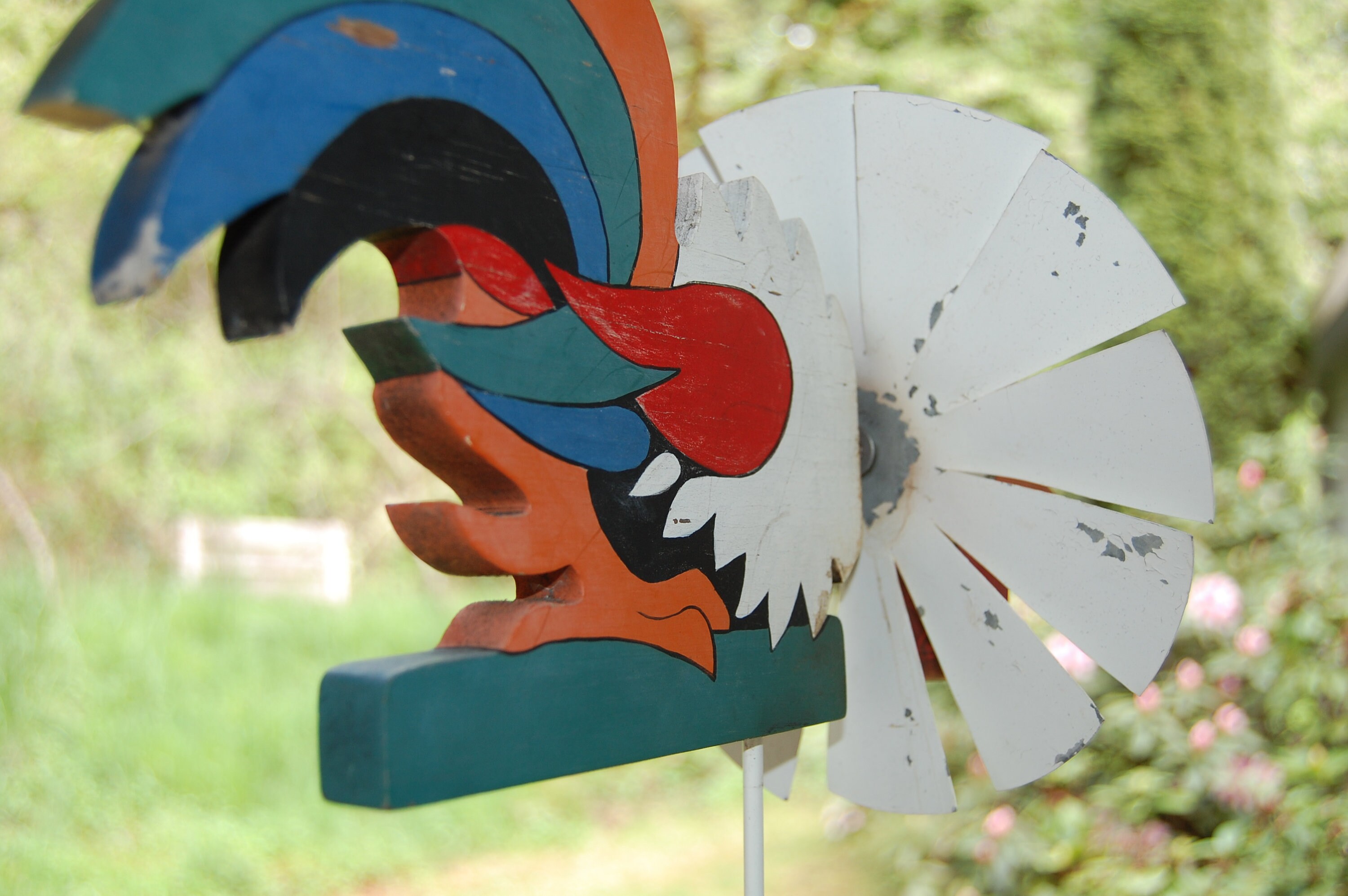 Rupert the Unruly Ruffed Rooster Folk Art Whirligig - Etsy