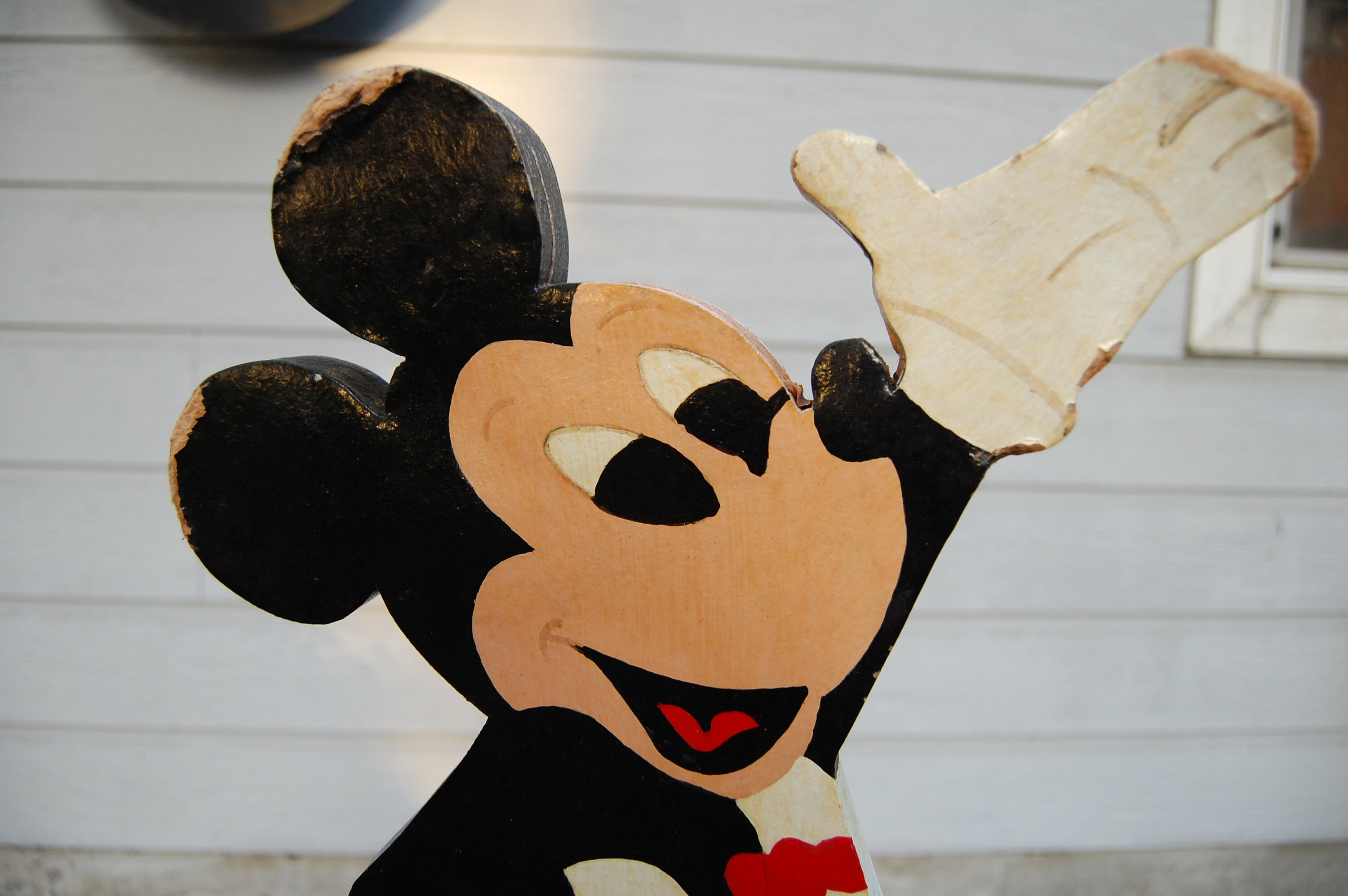 Vintage Mickey Mouse Folk Art Whirligig Wind Spinner - Etsy