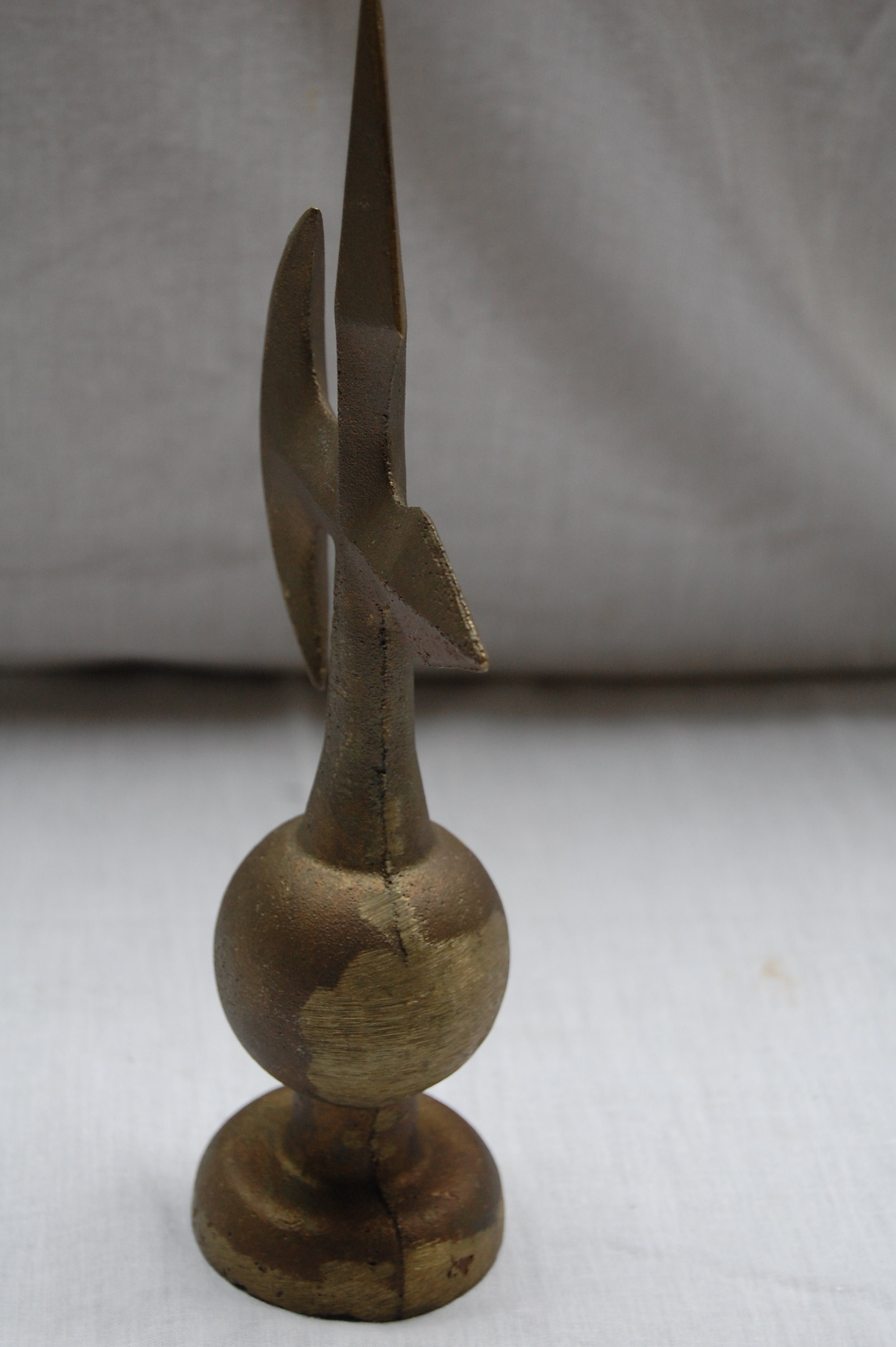 Vintage Cast Brass Naval Halberd Flag Topper/finial - Etsy