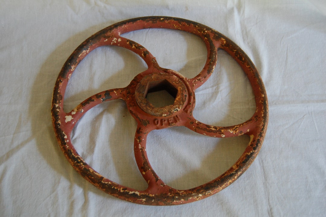 Vintage Cast Iron Valve Handle Wheel Steampunk - Etsy