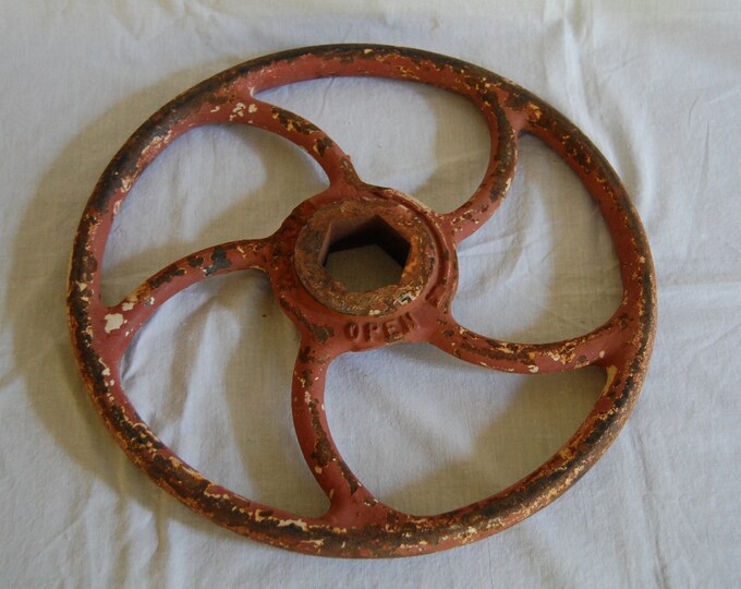 Vintage Cast Iron Valve Handle Wheel Steampunk - Etsy